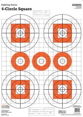 M16 A2 & A4 Zeroing Target Red (32110) | GunFun Shooting Targets