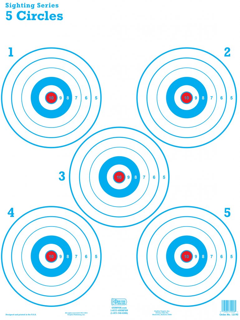 4 Circle Square (14060) | GunFun Targets Inc.