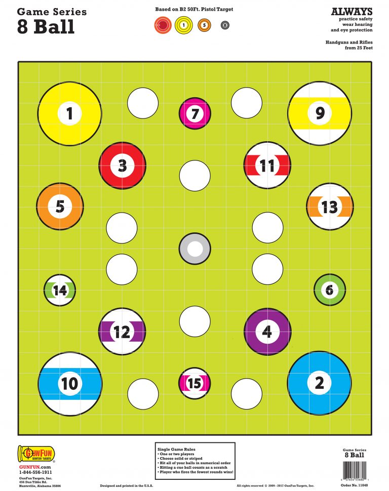 8 Ball (11040) | GunFun Shooting Targets, Inc.