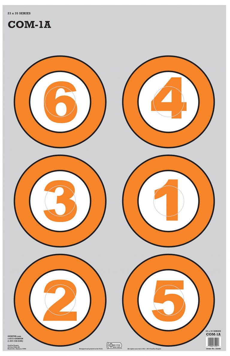 COM-1A (22250) | GunFun Shooting Targets, Inc.