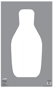 Q Target Gray (22020) | GunFun Shooting Targets, Inc.