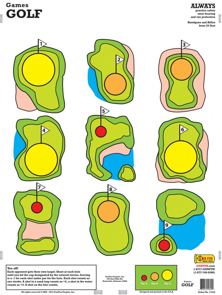 Golf (11010) | GunFun Shooting Targets, Inc.