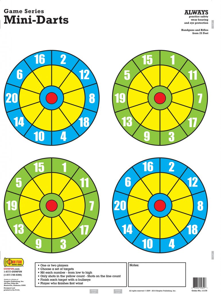 Mini-Darts (11170) | GunFun Shooting Targets, Inc.