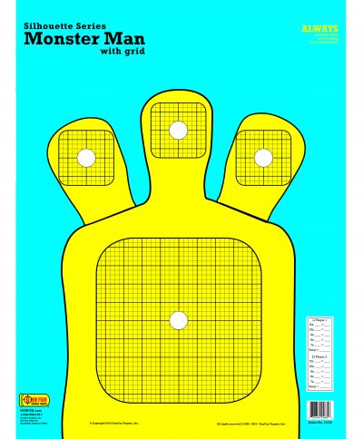 M16 A2 & A4 Zeroing Target Red (32110) | GunFun Shooting Targets