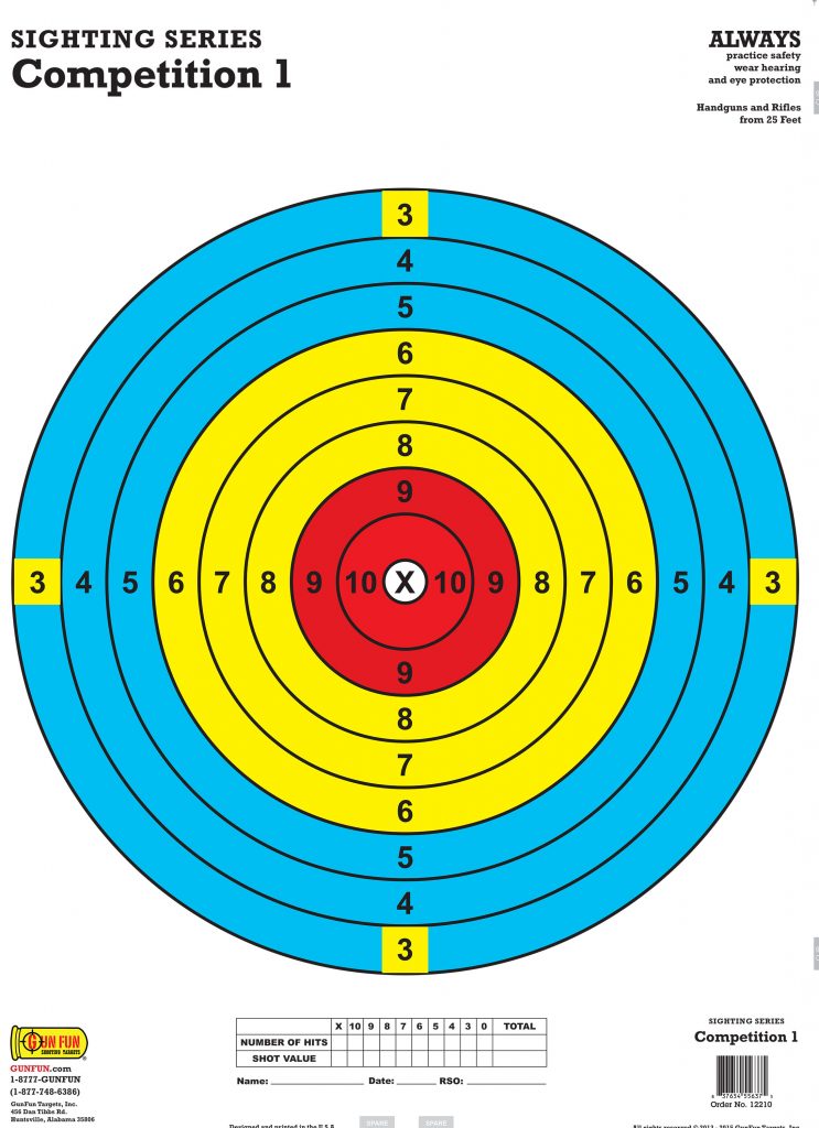 Competition 1 (12210) | GunFun Shooting Targets, Inc.