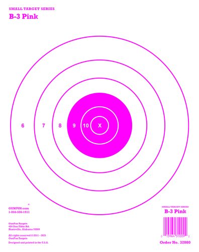 B-3 Pink (32080) | GunFun Targets Inc.