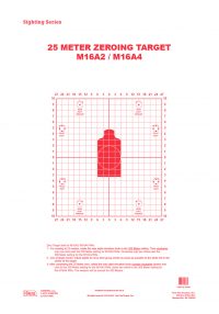 M16 Zeroing Target (82020) | GunFun Targets Inc.