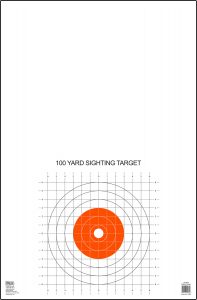 100 Yard Sighting Target (22990) | GunFun Shooting Targets, Inc.