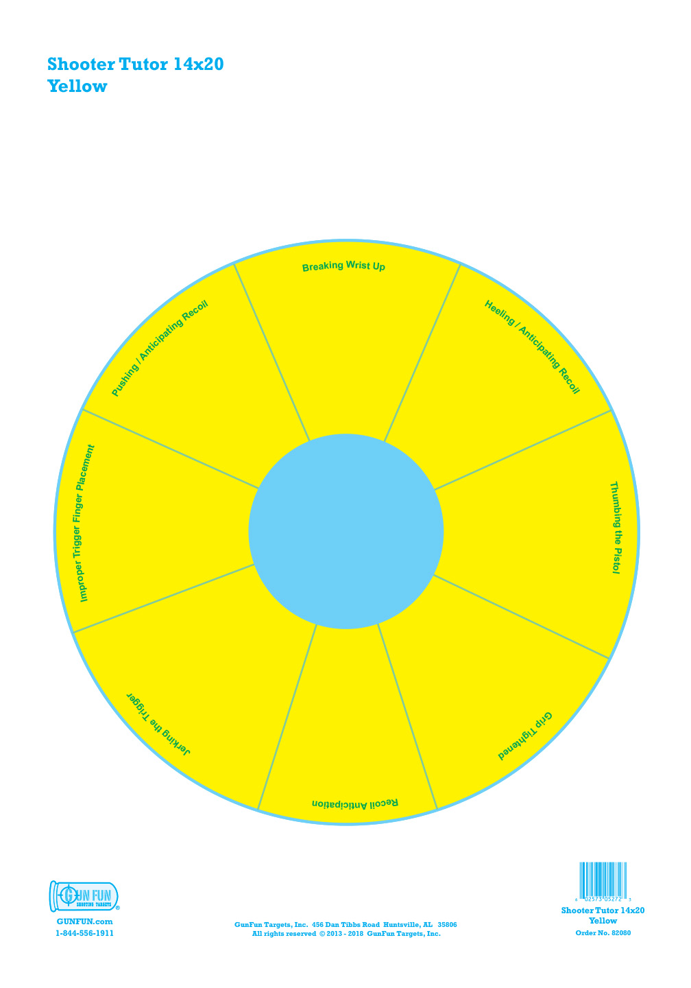 Shooter Tutor 82080 GunFun Targets Inc 