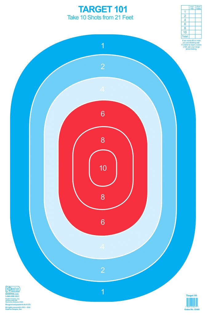 Target 101 (22400) | GunFun Shooting Targets, Inc.
