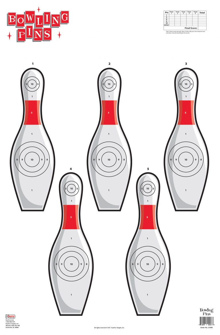 Bowling Pins (21050) | GunFun Shooting Targets, Inc.