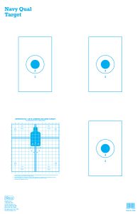 Navy Qual – M4 (22460) | GunFun Shooting Targets, Inc.